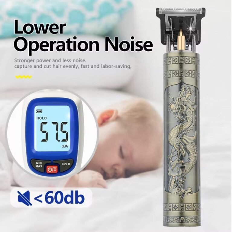 Men Vintage T9 Trimmer Professional Cordless Hair Clipper Dragon Style ...